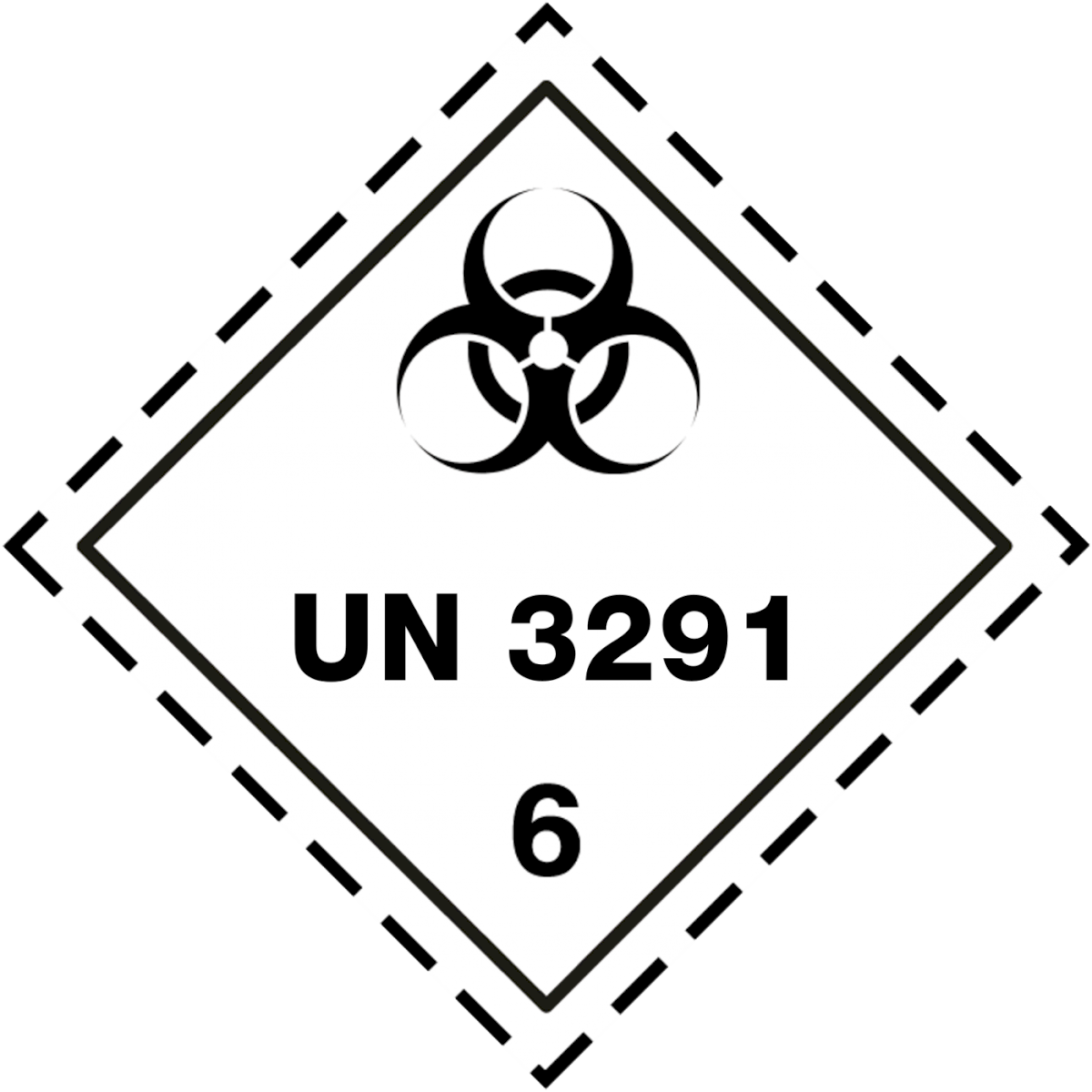 Labels for class 6, Infectious Substances, division 6.2