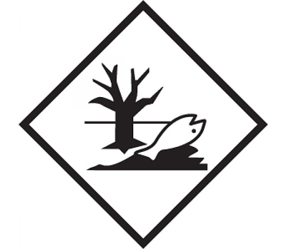 Hazard label for dangerous goods - class 8, corrosives